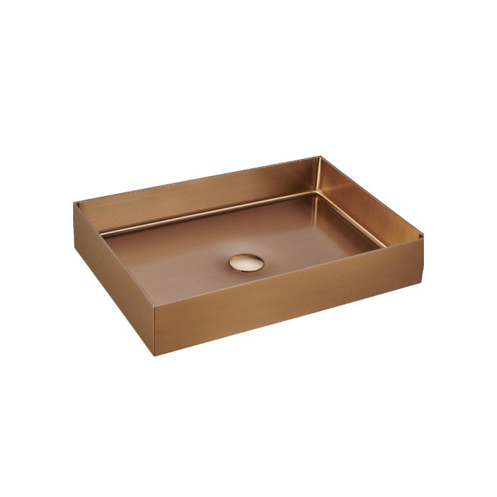 Stainless Steel – Rectangle Wash Basin – Rose Gold – Lepos